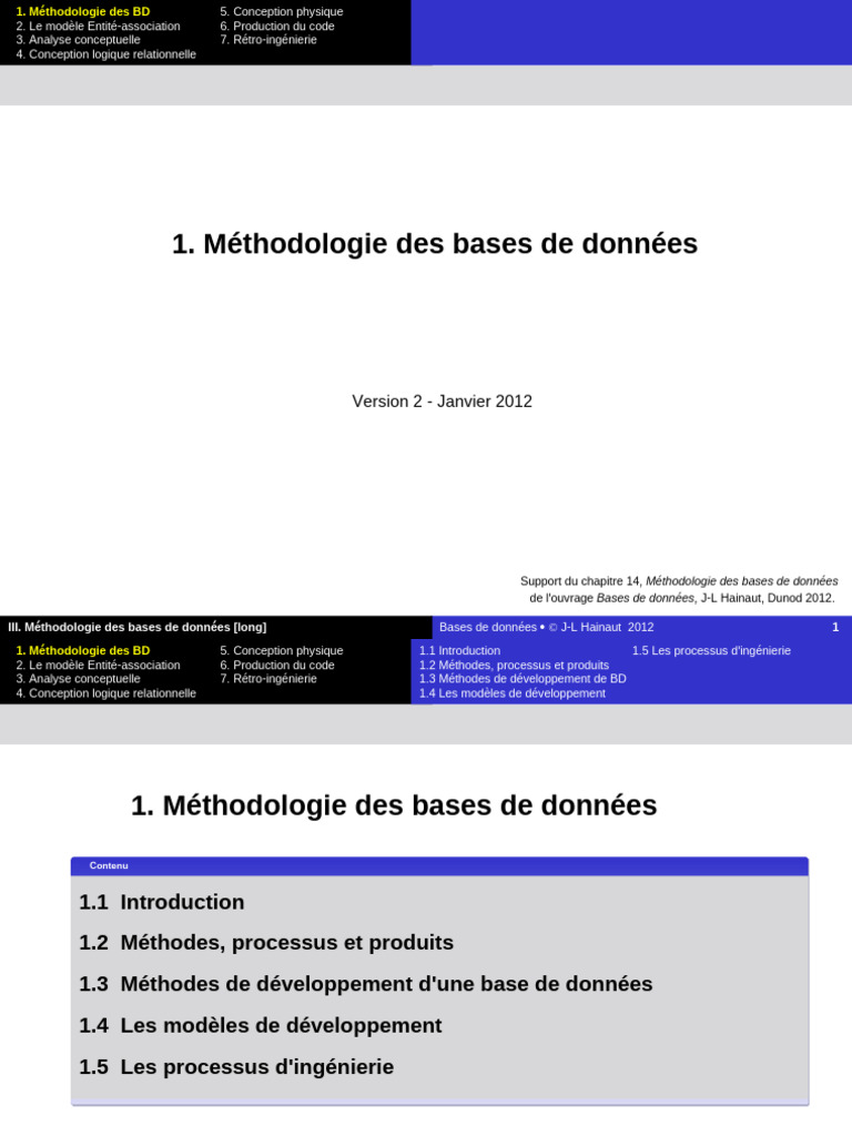0333 Methodologie Bases de Donnees | PDF