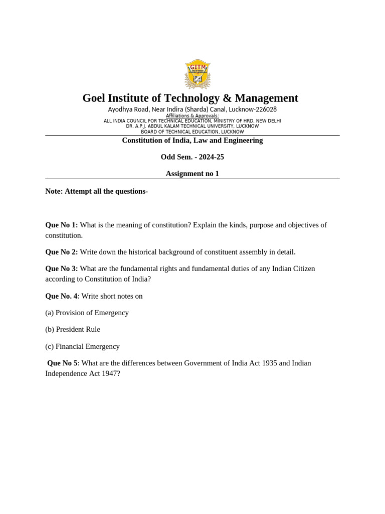 Assignment No 1 | PDF