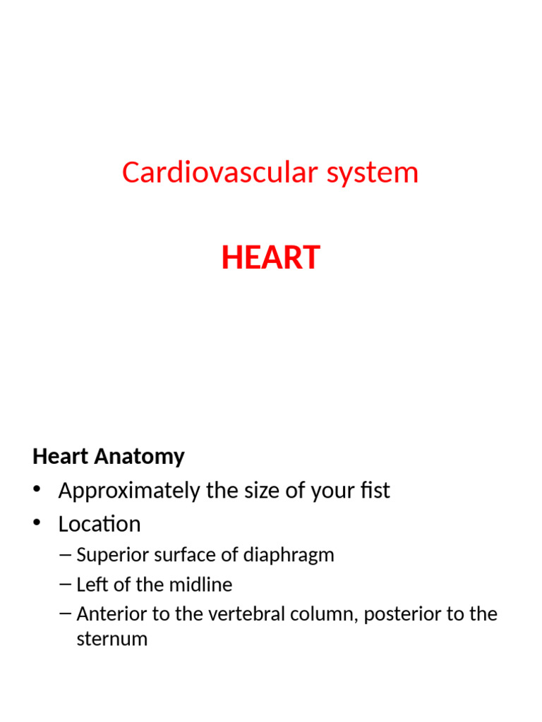 Heart PPT Reviewed | PDF