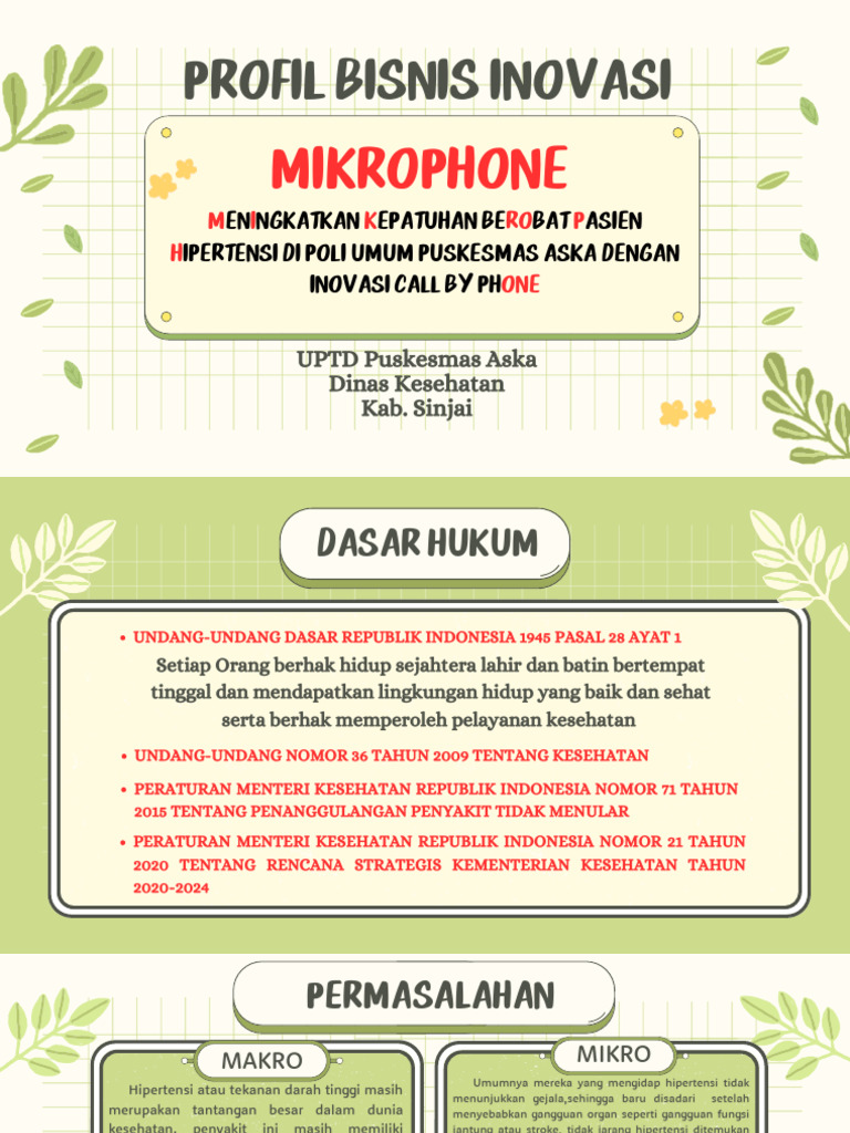 Profil Bisnis Inovasi PKM Aska | PDF