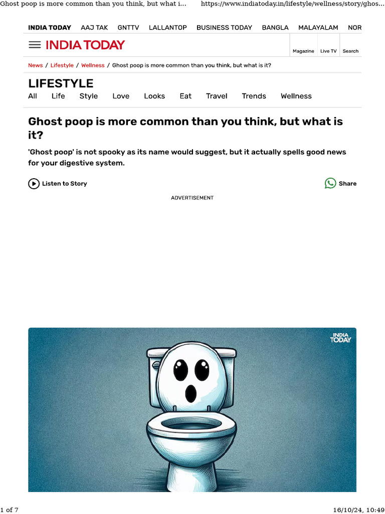 Ghost Poop Is More Common Than You Think, But What Is It - India Today ...