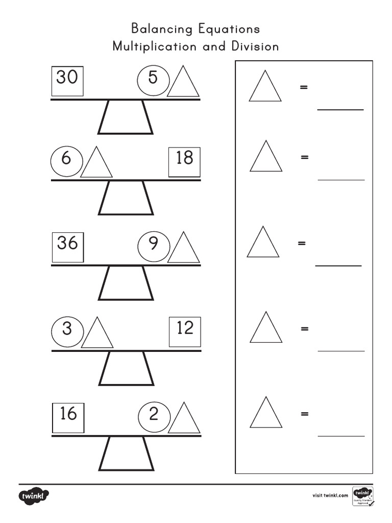 Us2 M 104 Balancing Multiplication and Division Equations Activity ...