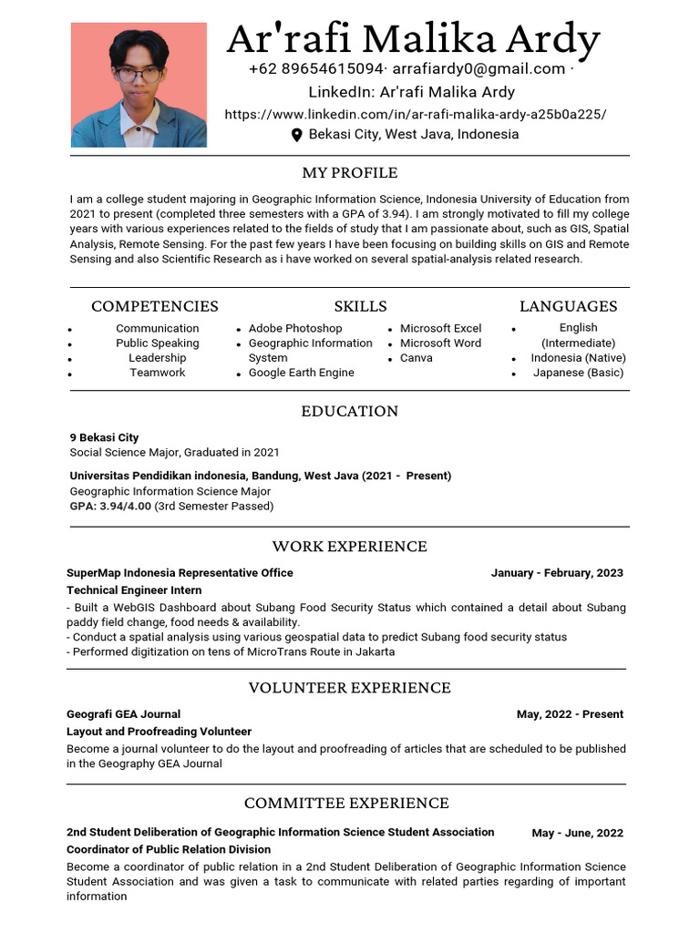 CV_Ar'rafi_ENG_17 May 2023 | PDF