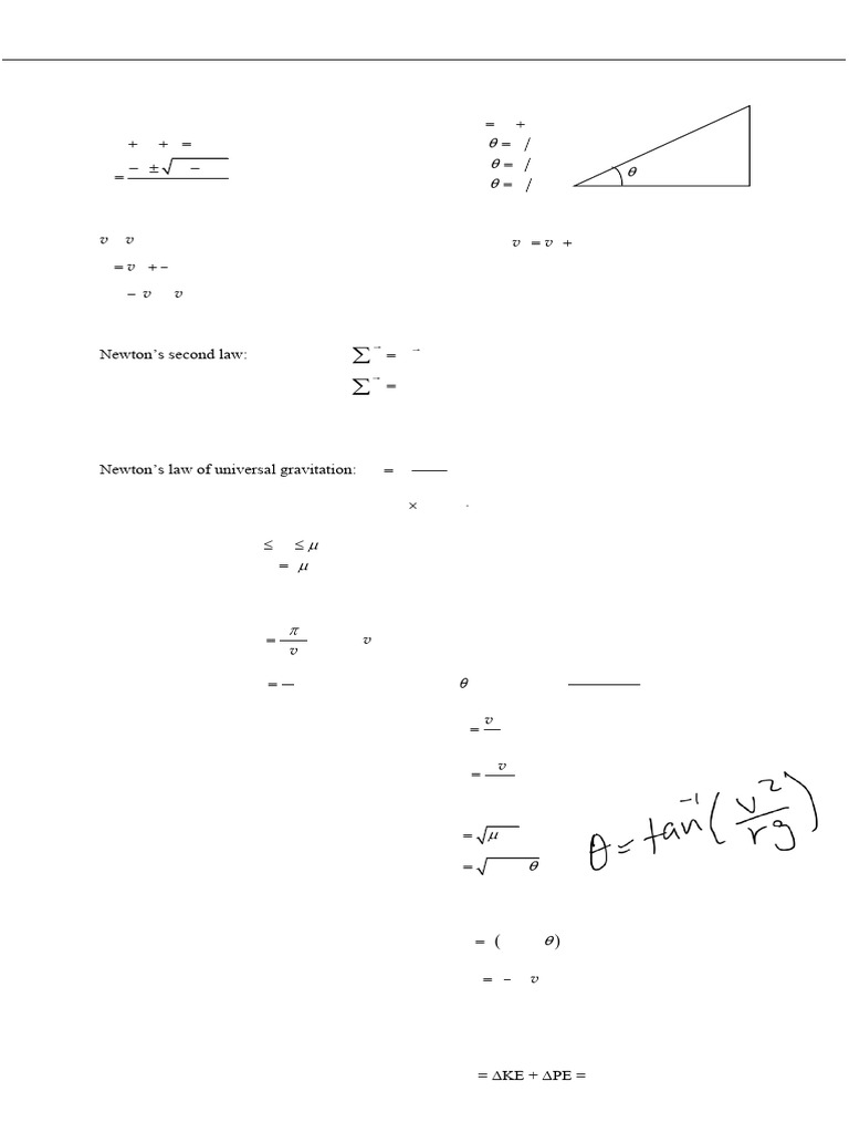 Formula Sheet and Constants | PDF