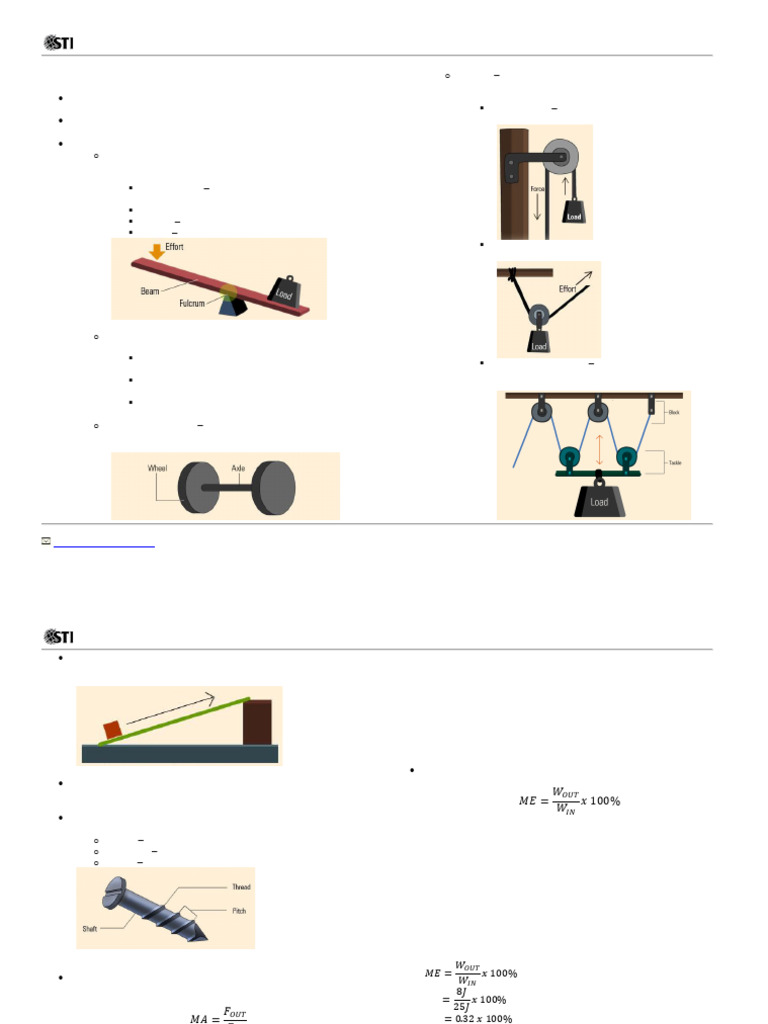 Simple Machines | PDF