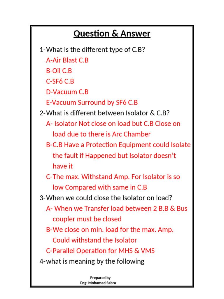 Question & Answer | PDF