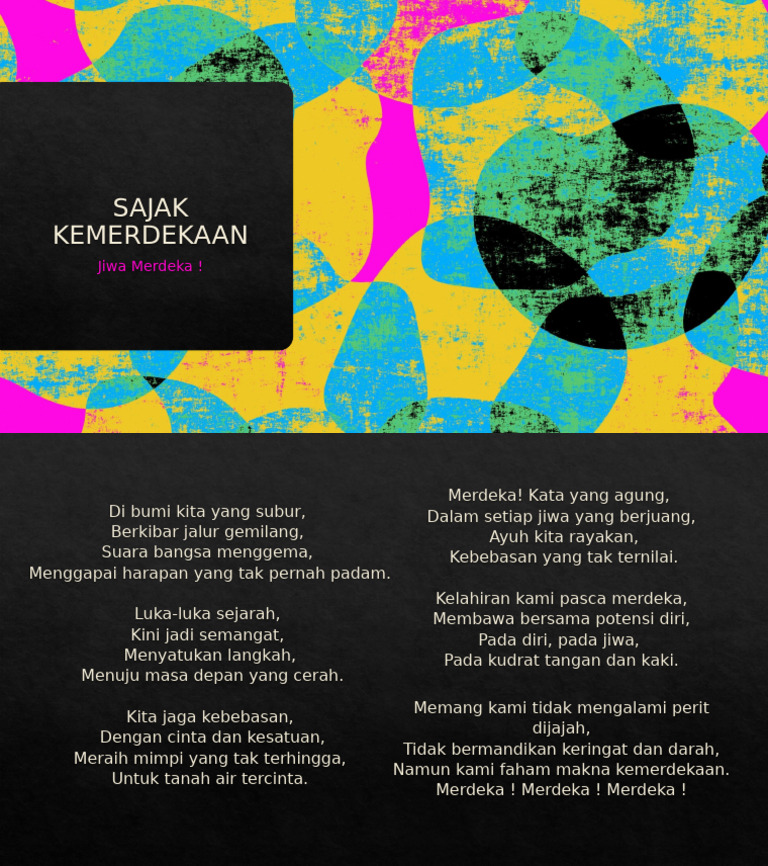 Sajak Merdeka | PDF