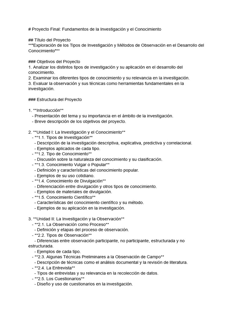 Proyecto de Unidad 1 y 2 Métodos Uno | PDF