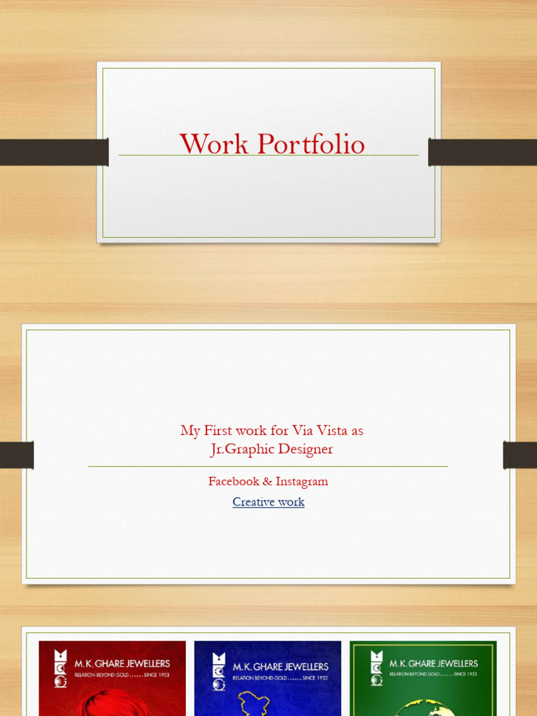 Work Portfolio | PDF | Career & Growth