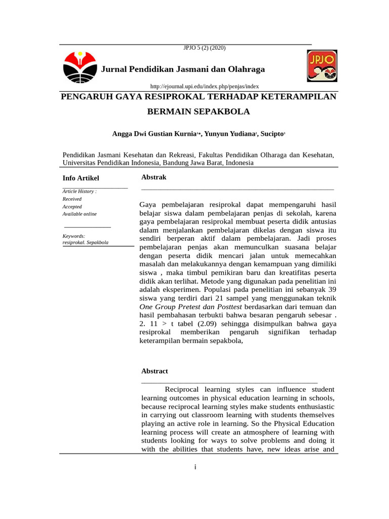 Artikel Angga Dwi Gustian Kurnia | PDF | Science