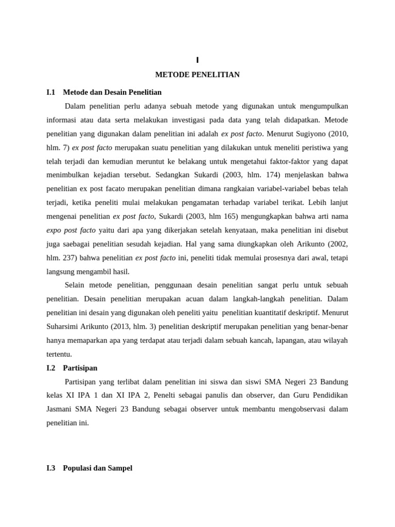Metode Penelitian Ex Post Facto Tiger Sprong | PDF | Research Methods ...