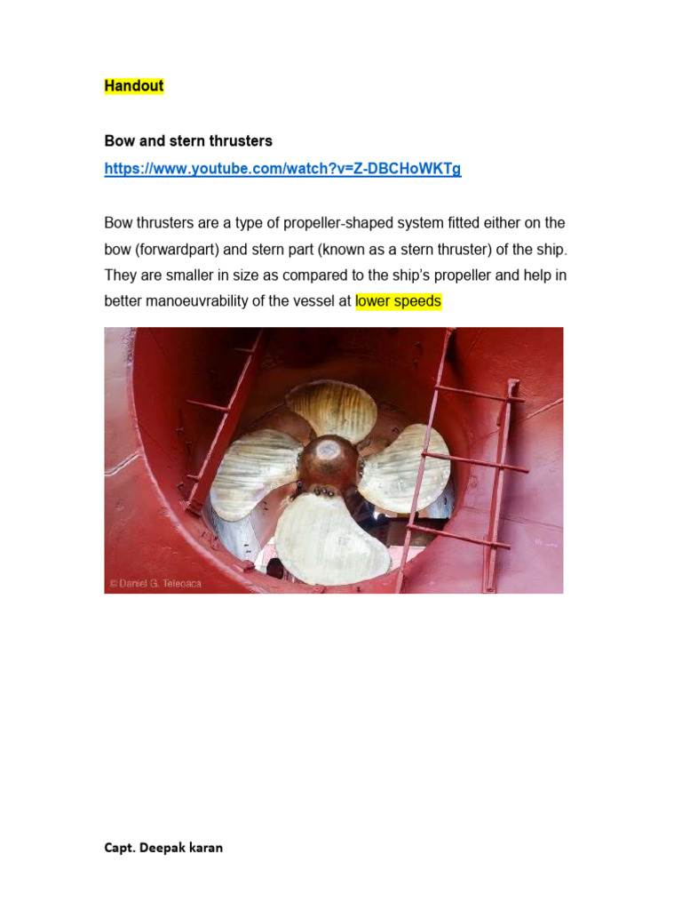 Bow Thruster | PDF