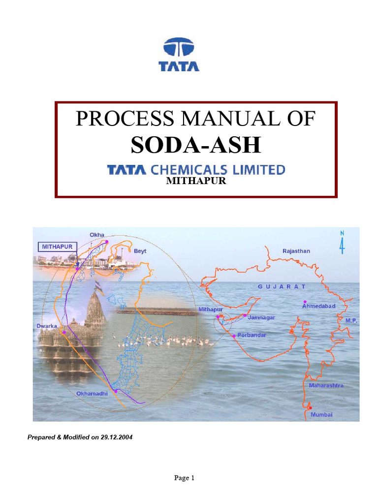 Process Manual of Soda Ash | PDF