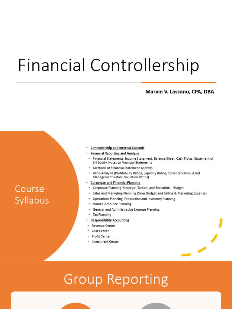 Financial Controllership Summer | PDF