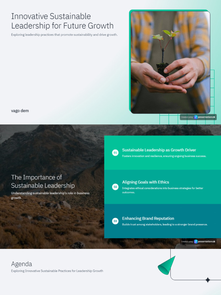 Sustainable Leadership Practices For Future Growth | PDF