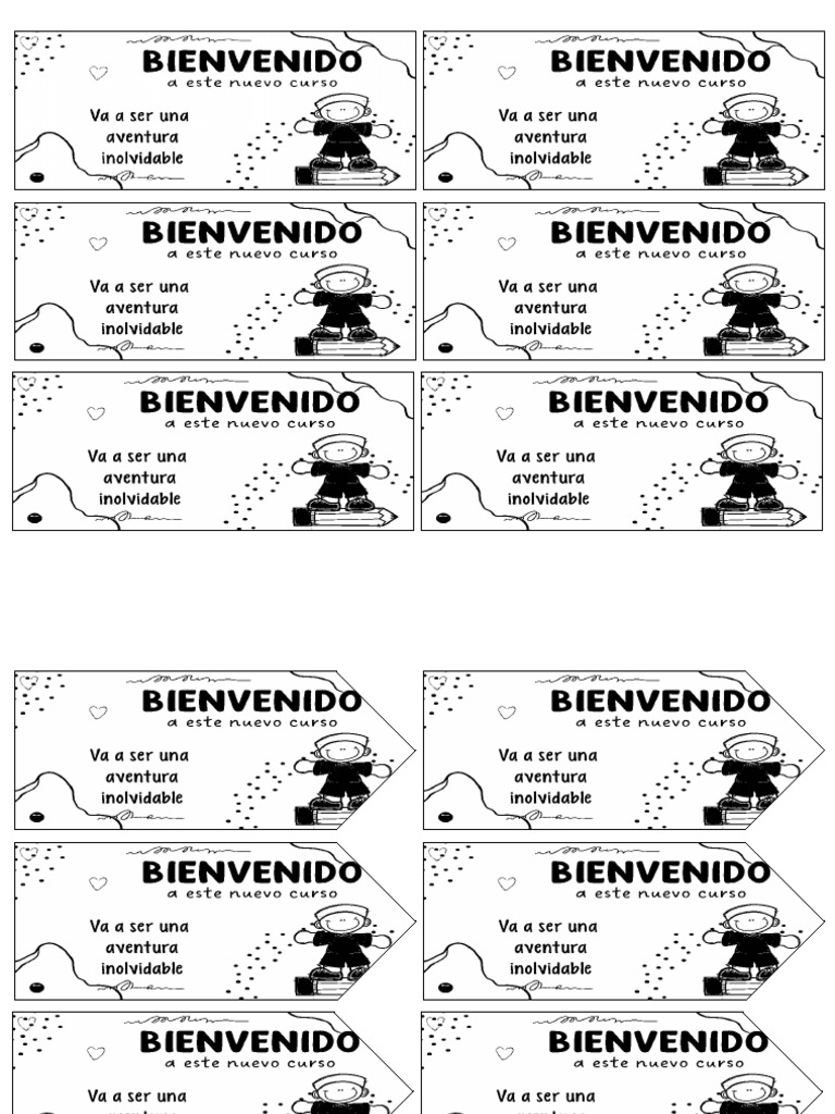 Tarjeta Inicio de Ciclo Escolar | PDF