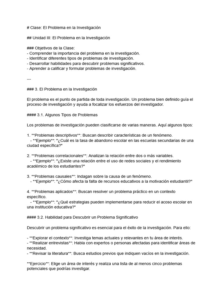 Métodos 1 Clase Tema 3 | PDF