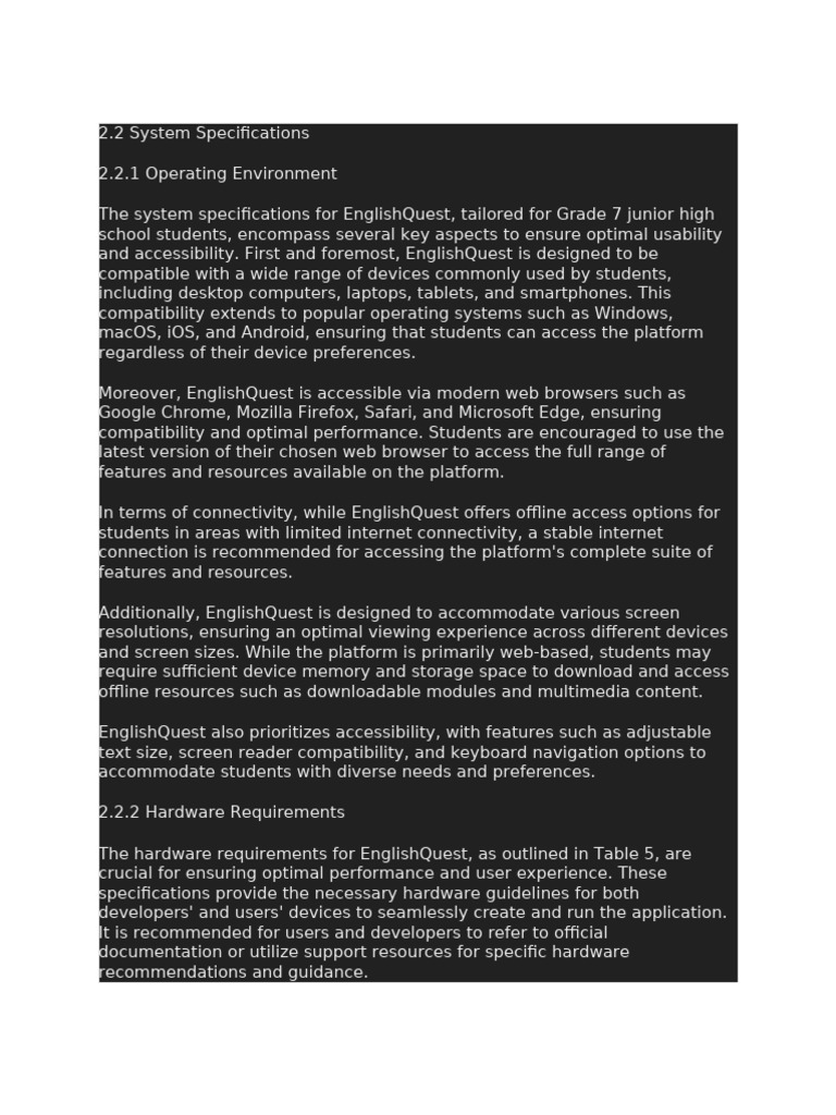 Operating Environtments | PDF