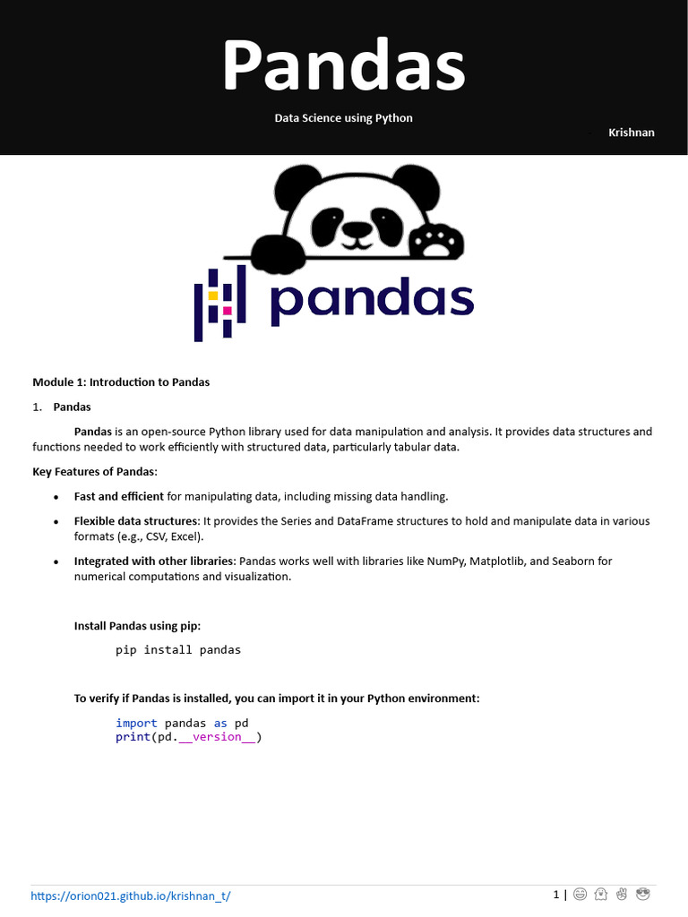 0 Pandas | PDF