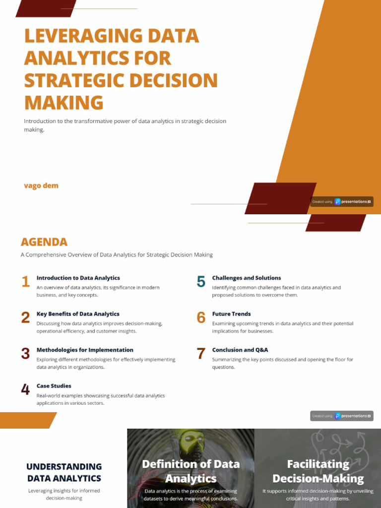 Leveraging Data Analytics For Strategic Decision Making | PDF