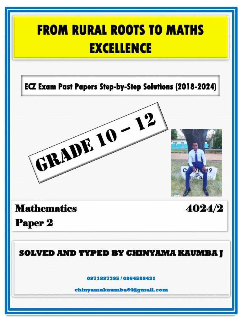 Maths Paper 2 Solutions 2018 - 2024 Gce | PDF