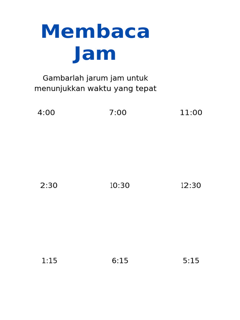 271.-Membaca-Jam-3 | PDF