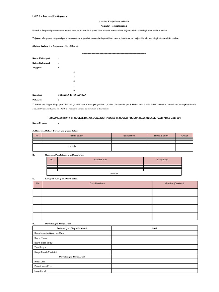 LKPD 2 - Proposal Ide Gagasan | PDF