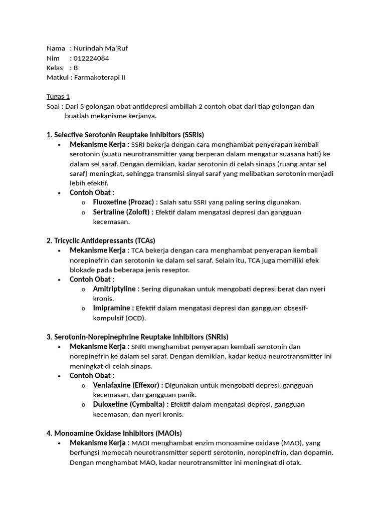tgs 1 farmakoterapi II | PDF