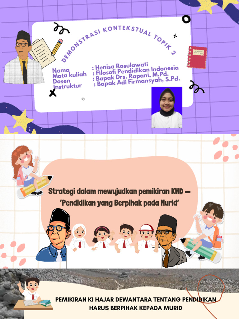 HENISA ROSULAWATI Demonstrasi Kontekstual Topik 2 Filosofi Pendidikan ...