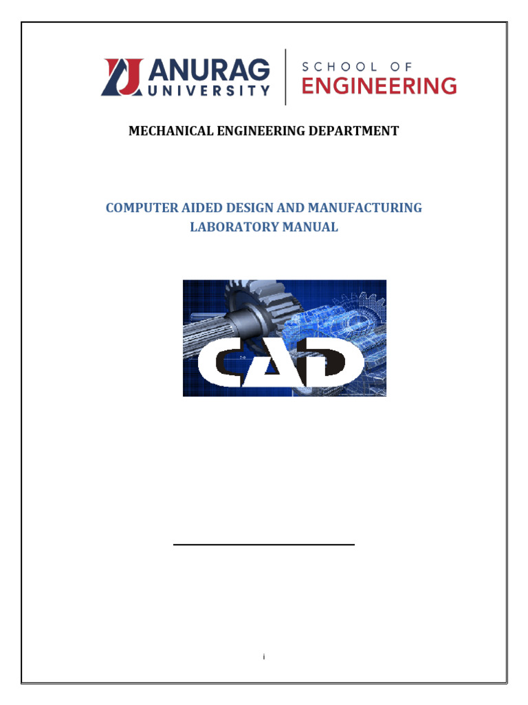 CAD&M Lab Manual FINAL R20 | PDF