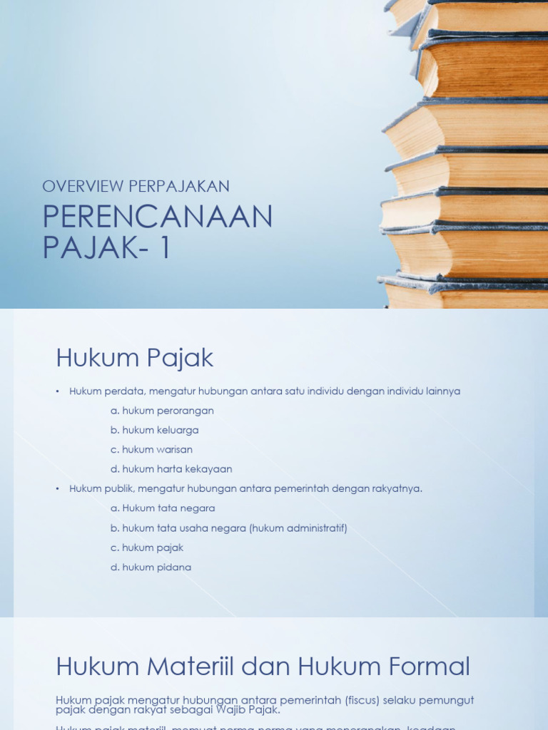 Perencanaan Pajak - 1 | PDF