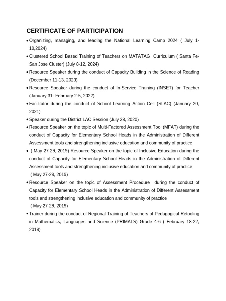 CERTIFICATE (Recognition, Completion, Commendation) | PDF