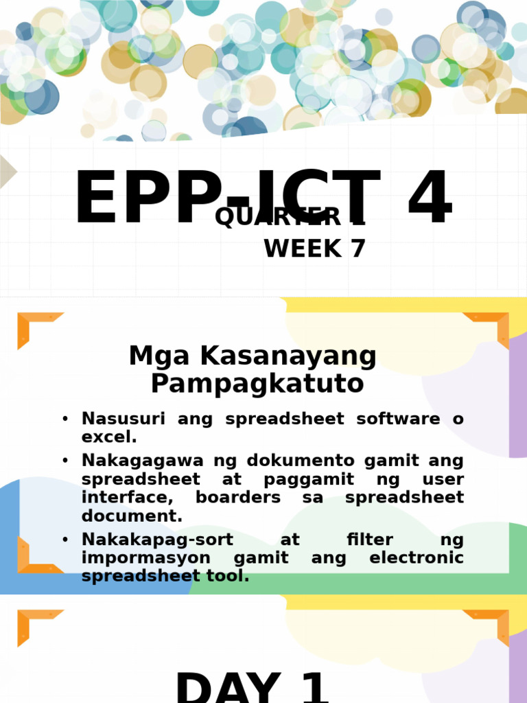 Epp - Ict 4 - Q1 - Week7 | PDF