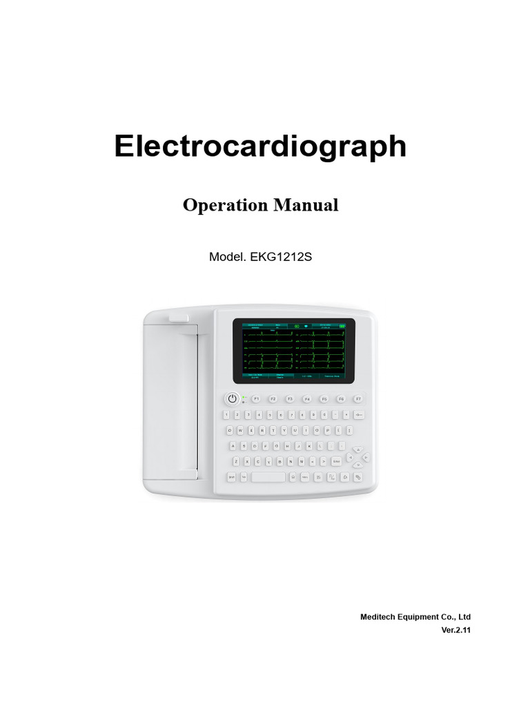 12 Channel ECG Operation Manual | PDF