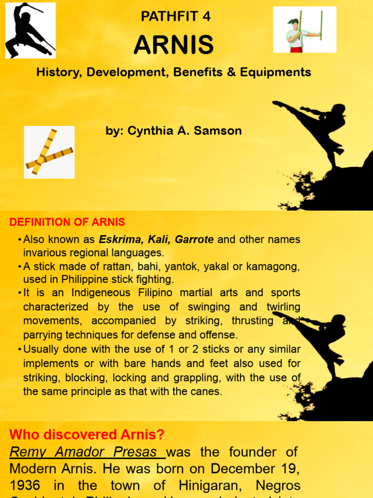 Arnis History Beneits Equipments | PDF