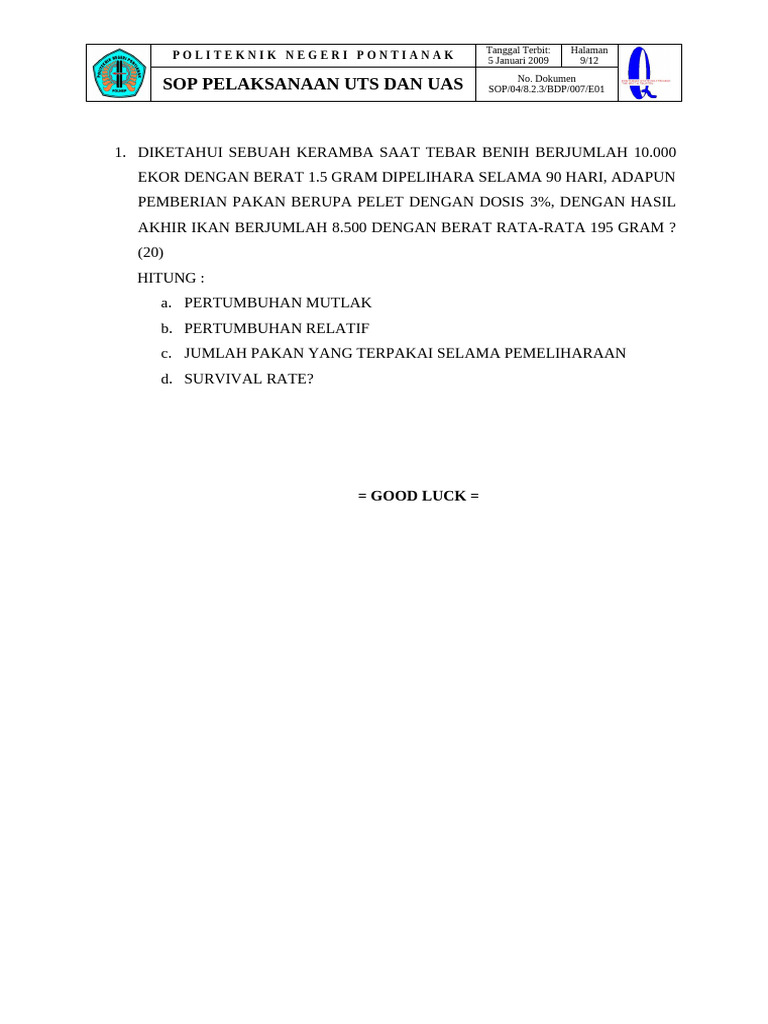 Latihan PDP | PDF