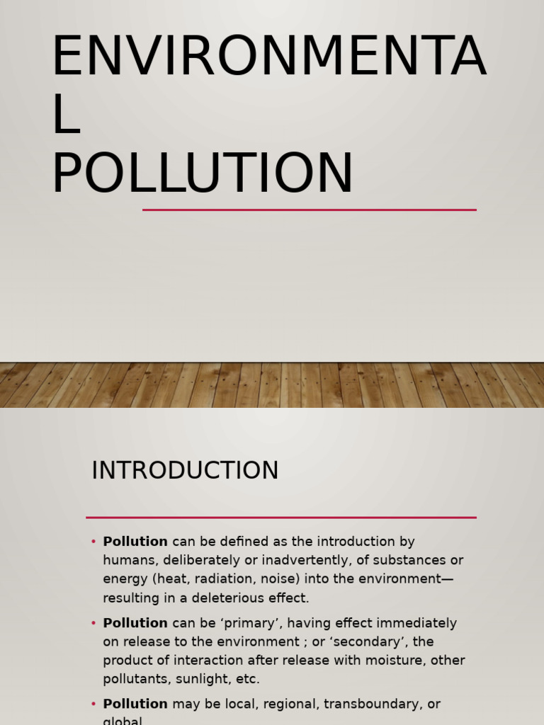 Water Pollution | PDF