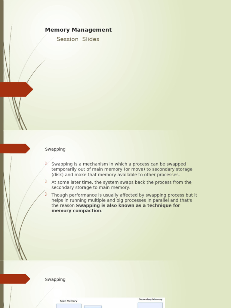 Lecture 8 Memory Management | PDF | System Software | Technology ...