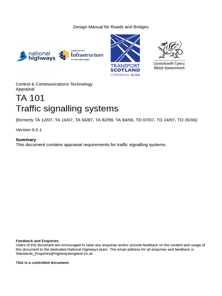 TA 101 Traffic Signalling Systems-Web | PDF