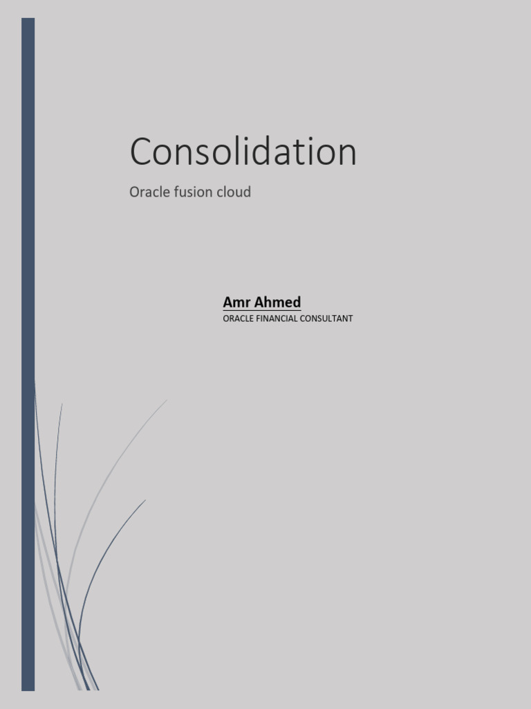 Consolidation | PDF