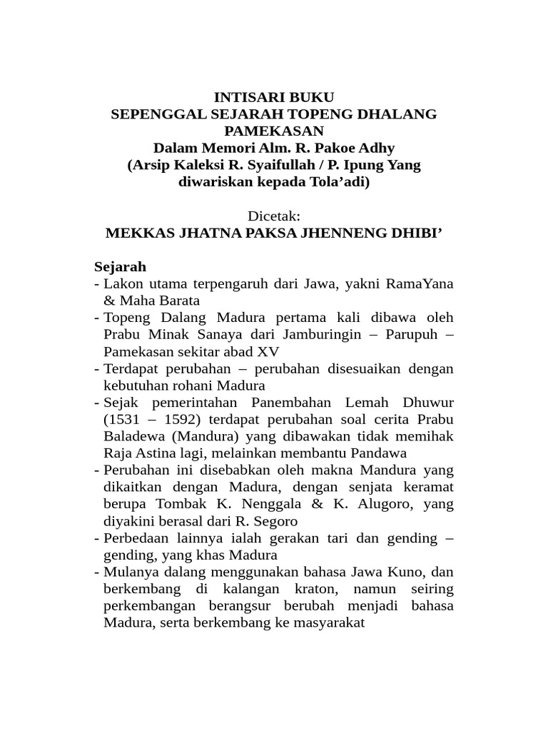 Intisari Buku | PDF