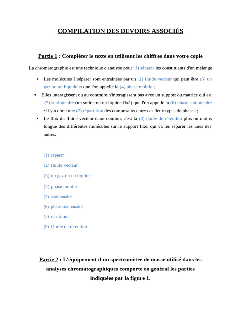 I. Parties Sans Calculs Des Devoirs | PDF
