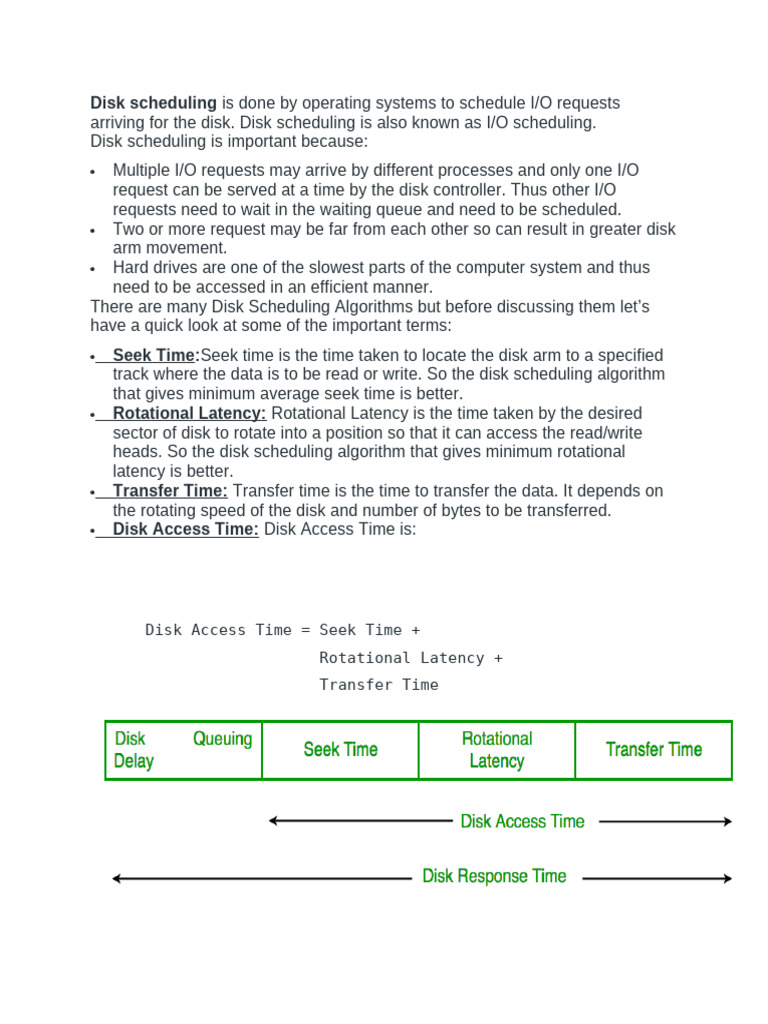 Disk Scheduling Algorithms | PDF Disk Scheduling Algorithms | PDF