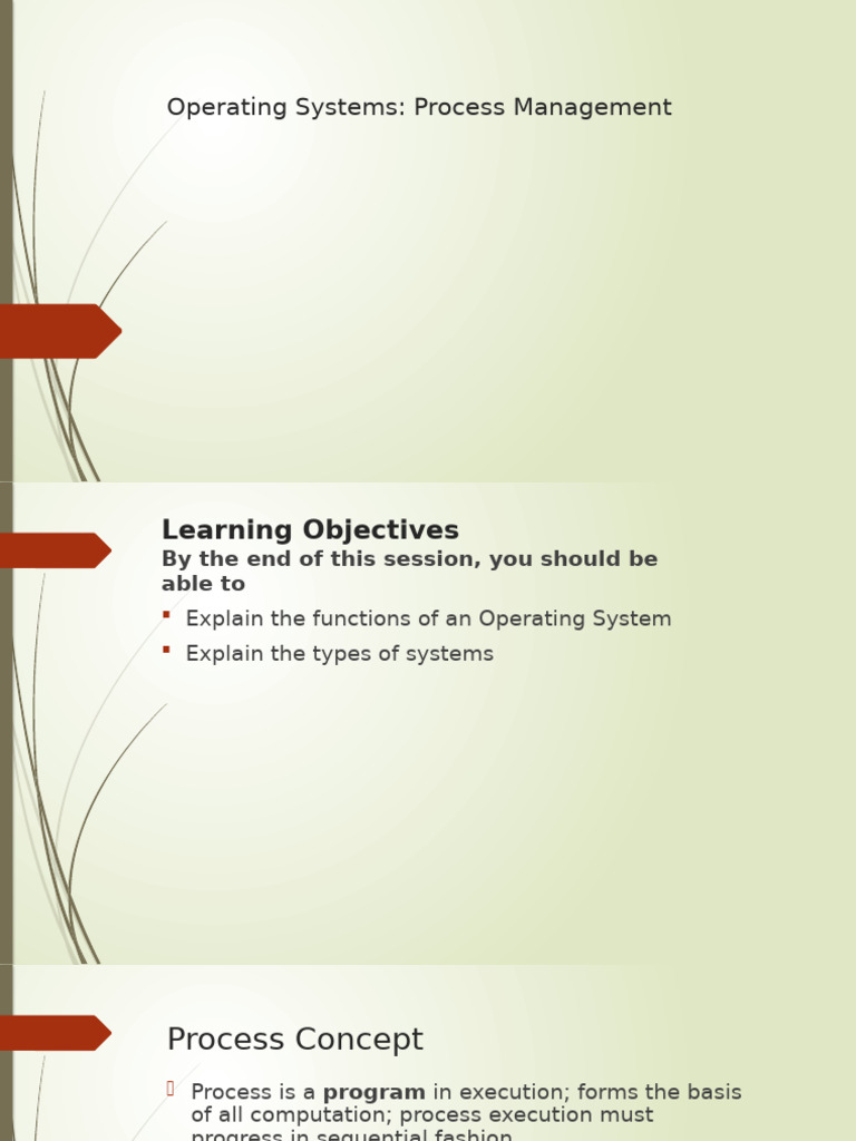 Lecture 2 Process Management | PDF
