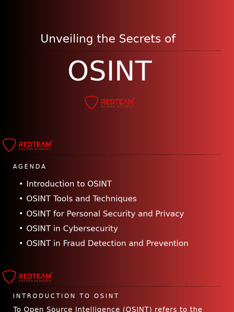 Unvieling the Secrets of OSINT | PDF