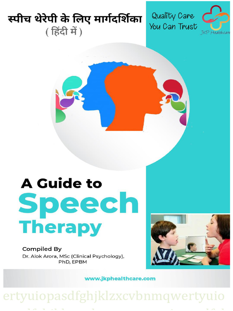 Speech Therapy Handbook by Dr. Alok Arora-1 | PDF