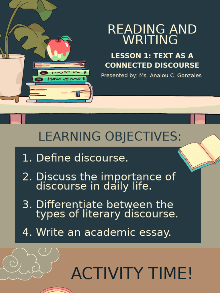 Lesson 1 Reading and Writing | PDF
