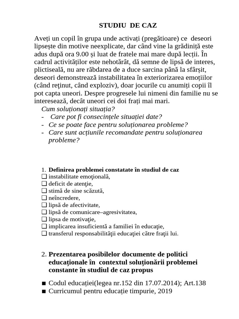 Studiu de Caz 5 | PDF
