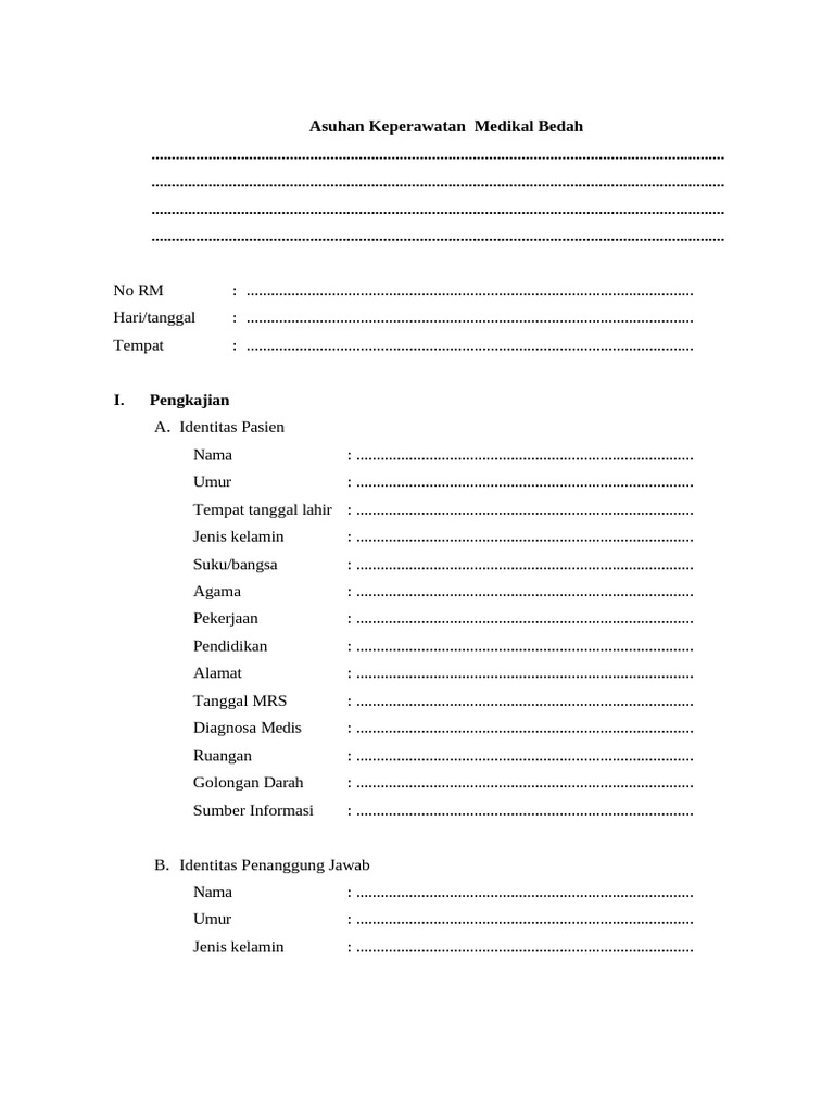 Format Askep KMB | PDF