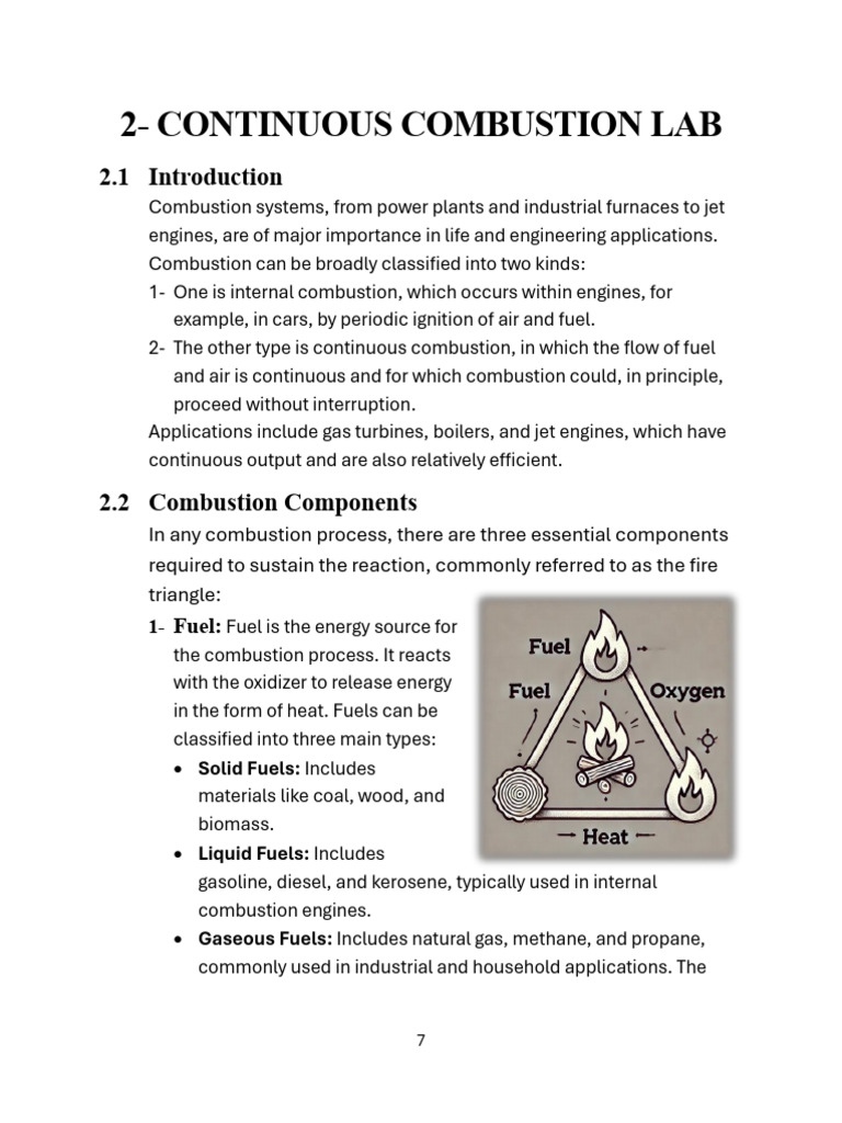 2 - Continuous Combustion Lab | PDF